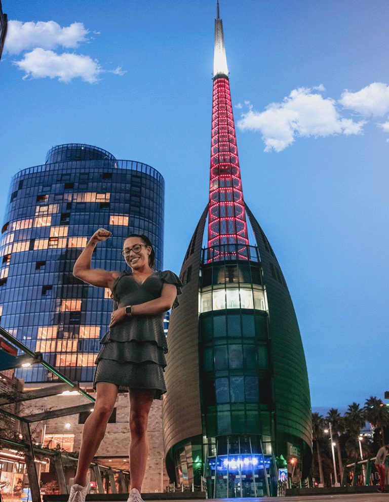 WA Landmarks Lighting Up Red for 65 Roses Day | Cystic Fibrosis WA